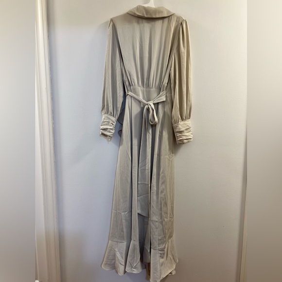 Veiled | Dresses | 5 Shereen Wrap Satin Maxi Dress Muslim Maxi Dress ...